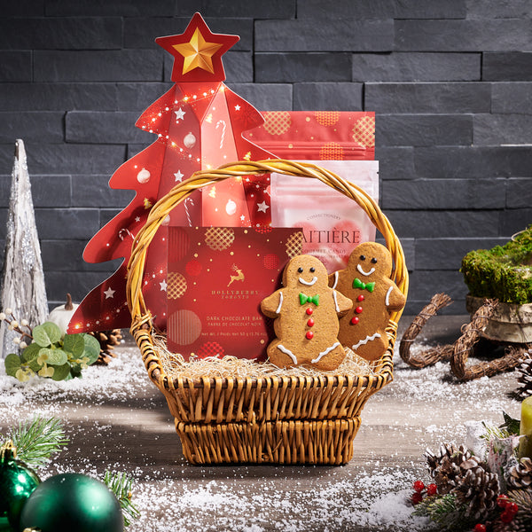 Christmas Gingerbread Cookie Gift Basket – Christmas gift baskets – US ...